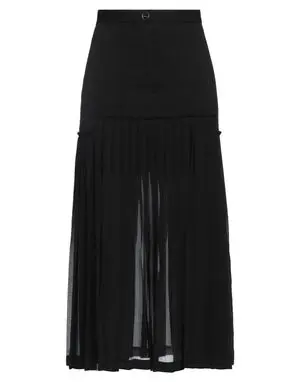 Sandro Midi Skirt Size Polyester, Triacetate