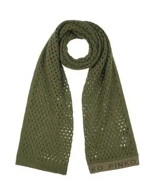 Pinko Scarf Military Acrylic, Polyamide, Alpaca Wool - Green