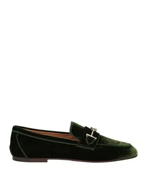 TOD'S Loafers In Velvet - Green