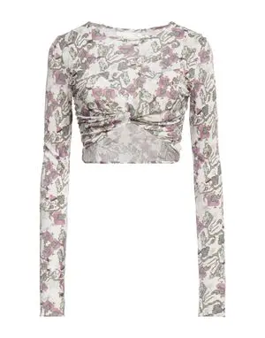 Isabel Marant Étoile Floral-print Crop Top - White
