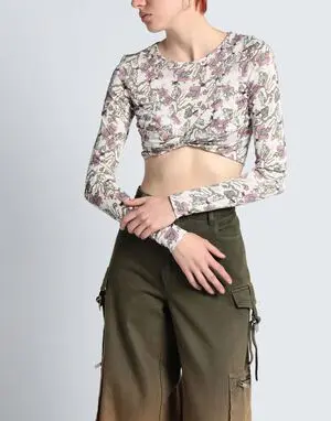 Isabel Marant Étoile Floral-print Crop Top - White