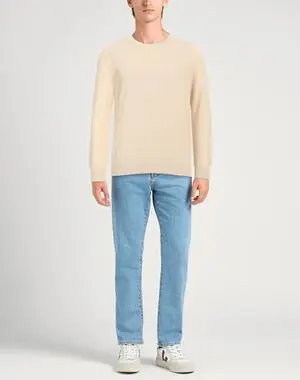 Alpha Studio Knitted Crewneck Sweater - Beige