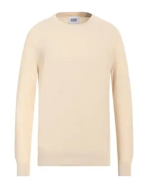 Alpha Studio Knitted Crewneck Sweater - Beige