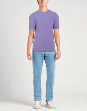 Alpha Studio Cotton Knit Sweater - Purple