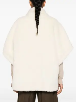 Max Mara Tebe Cape - White