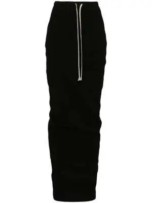 Rick Owens Pull On Pillar Maxi Skirt - Black