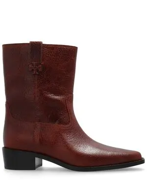 Tory Burch 35mm City Western Boots - Brown