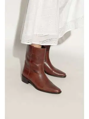 Tory Burch 35mm City Western Boots - Brown