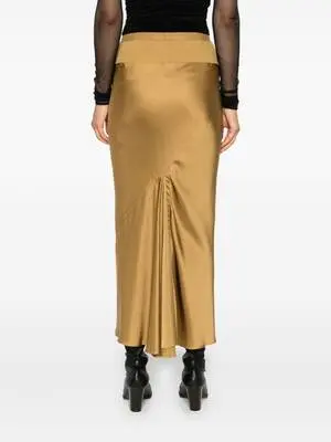 Rick Owens Calf Bias Skirt - Yellow