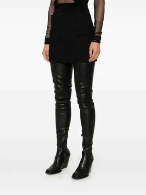 Rick Owens Cut-off Mini Skirt - Black