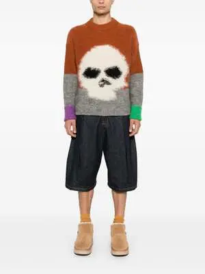 ERL Skull Intarsia-knit Sweater