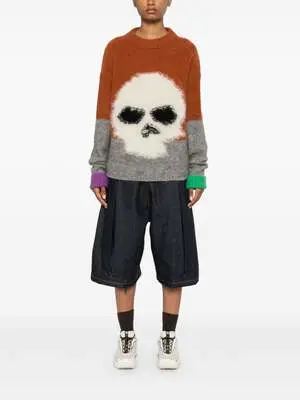 ERL Skull Intarsia-knit Sweater