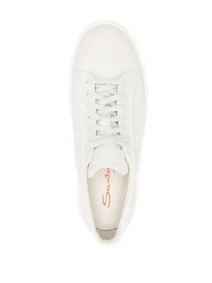 Santoni Leather Sneakers