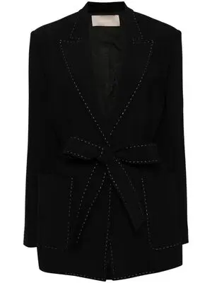 Elie Saab Topstitch Blazer