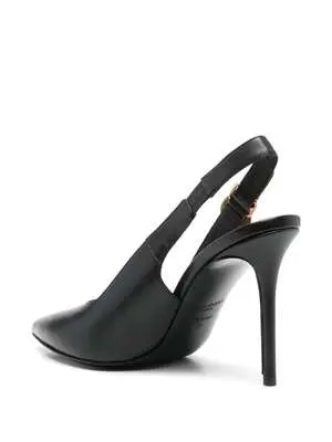 Balmain 100mm Leather Slingback Pumps