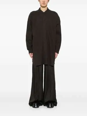 Rick Owens Snap Collar Faun Shirt - Grey