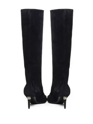 Dolce & Gabbana 70mm Suede Knee-high Boots