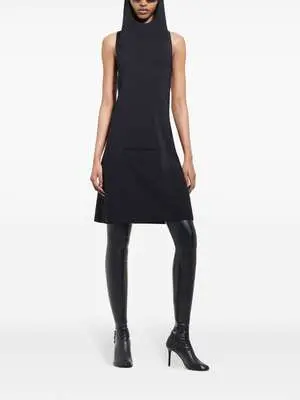 COURREGES Oblique Shift Dress - Black