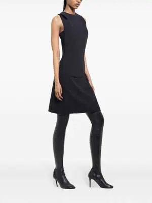 COURREGES Oblique Shift Dress - Black