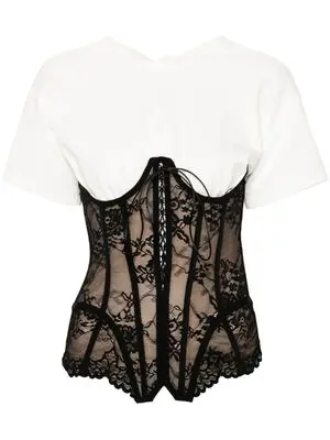 Giuseppe Di Morabito Corset-detail T-shirt