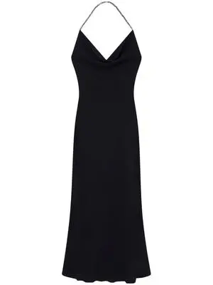 Stella McCartney Crystal-embellished Halterneck Dress - Black