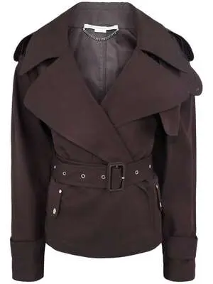 Belted Cropped Trench Jackets