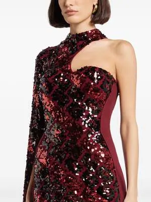 ZEENA ZAKI Sequin-embeished Gown