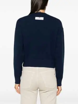 Elisabetta Franchi Logo-embroidered Cropped Sweatshirt