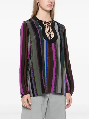 Emilio Pucci Silk Georgette Crepe Blouse