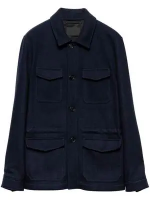 Prada Buttoned Safari Jacket - Blue