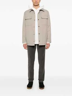 Incotex Slim-cut Chino Trousers - Grey
