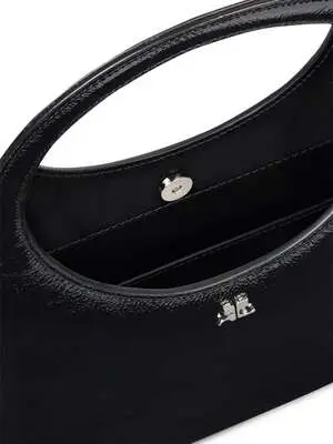 COURREGES Holy Leather Tote Bag - Black
