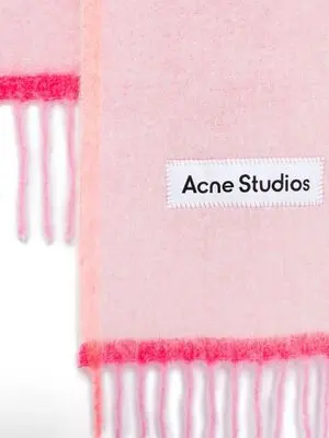 Acne Studios Fringed Scarf - Pink