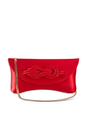 Shanghai Tang Knot-detail Clutch - Red