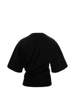 SEEN USERS Suspended-rose Asymmetrical T-shirt