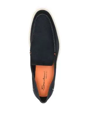 Santoni Perforated Loafers