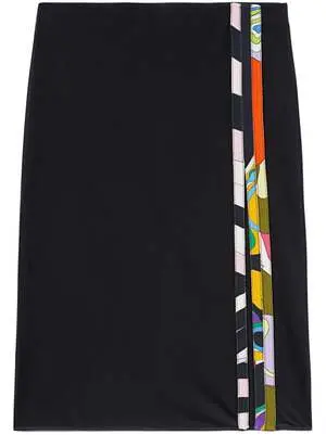 Emilio Pucci Orchidee/iride-print Pencil Skirt