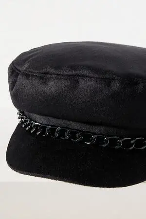 Eugenia Kim Mara Cashmere Newsboy Cap - Black
