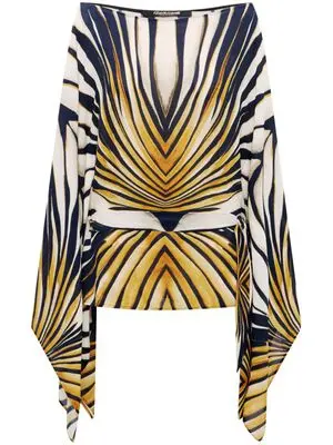 Roberto Cavalli Ray Of Print Kaftan - Gold