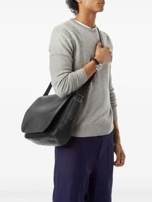 Shinola Runwell Leather Messenger Bag - Black