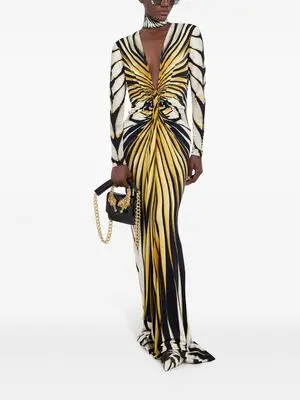 knee length dresses for ladies Roberto Cavalli caftan dress – Les Merveilles De Babellou main image 0
