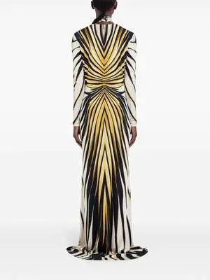 Roberto Cavalli Ray Of Maxi Dress - Gold