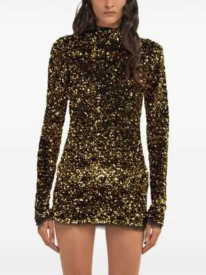Roberto Cavalli Sequin-embellished Mini Dress