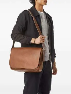 Shinola Runwell Leather Messenger Bag - Brown