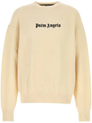Palm Angels Logo-print Jumper - Neutrals