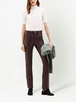 COURREGES Slim-cut Trousers - Red
