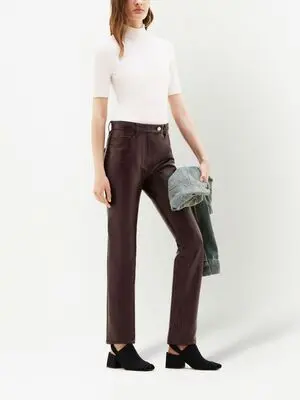 COURREGES Slim-cut Trousers - Red