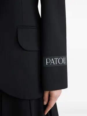 PATOU Logo-patch Belted Blazer