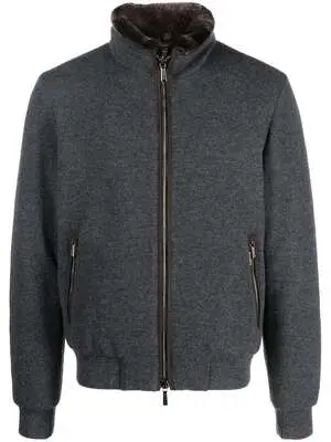 MOORER Quilted Wool-cashmere Jacket - Grey