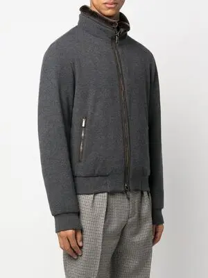 MOORER Quilted Wool-cashmere Jacket - Grey